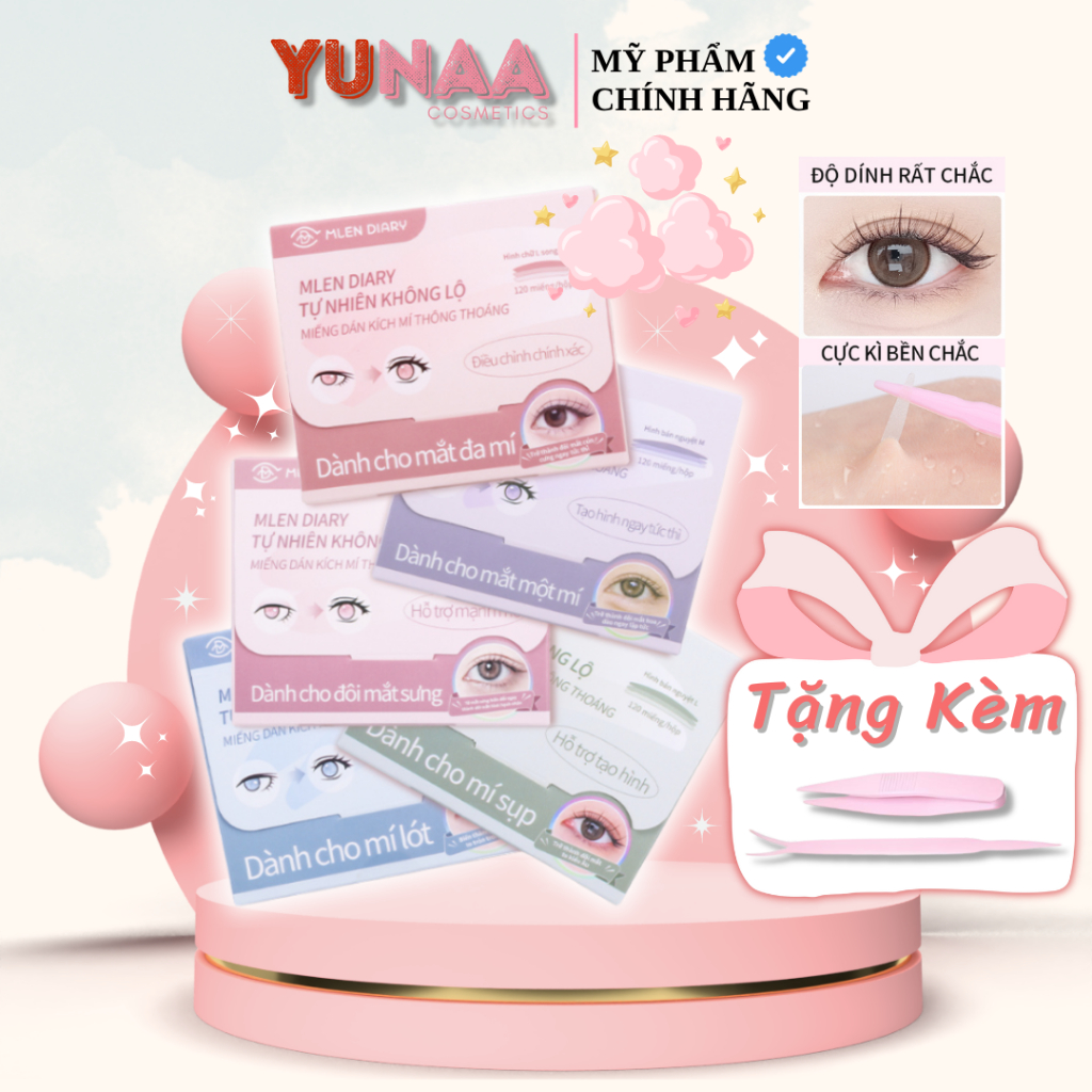 [Y259] Miếng dán kích mí tàng hình MLEN DIARY - Phù hợp cho mọi dáng ...
