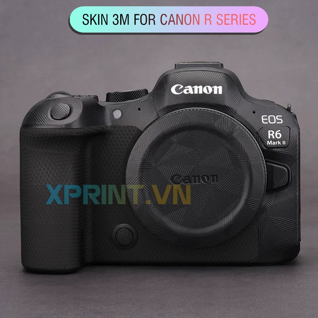 Miếng dán Skin 3M cao cấp cho máy ảnh Canon R5, R5II, R6, R6II, R3, ống ...