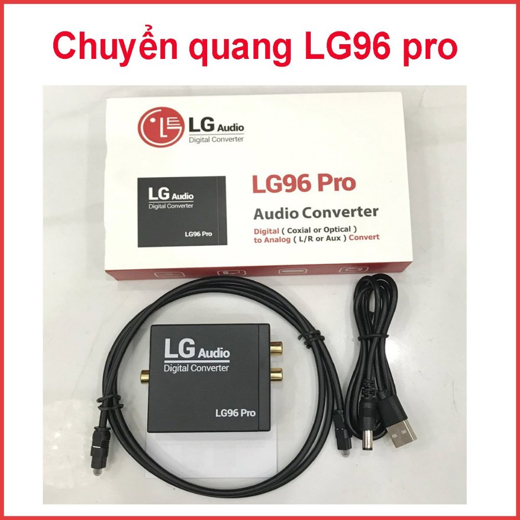 Bộ chuyển đổi âm thanh quang học optical to analog LG96pro Kết nối Bluetooth không dây LG96 pro ...