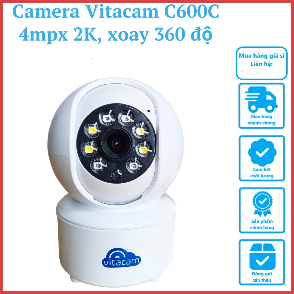 Camera Vitacam C600C 2Mpx Camera IP vitacam C1080 bám theo chuyển động ...