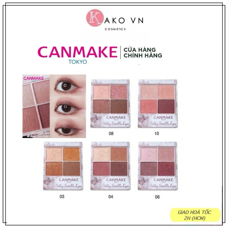 [Mẫu HOT] Phấn mắt Canmake Silky Souffle Eyes | Shopee Việt Nam