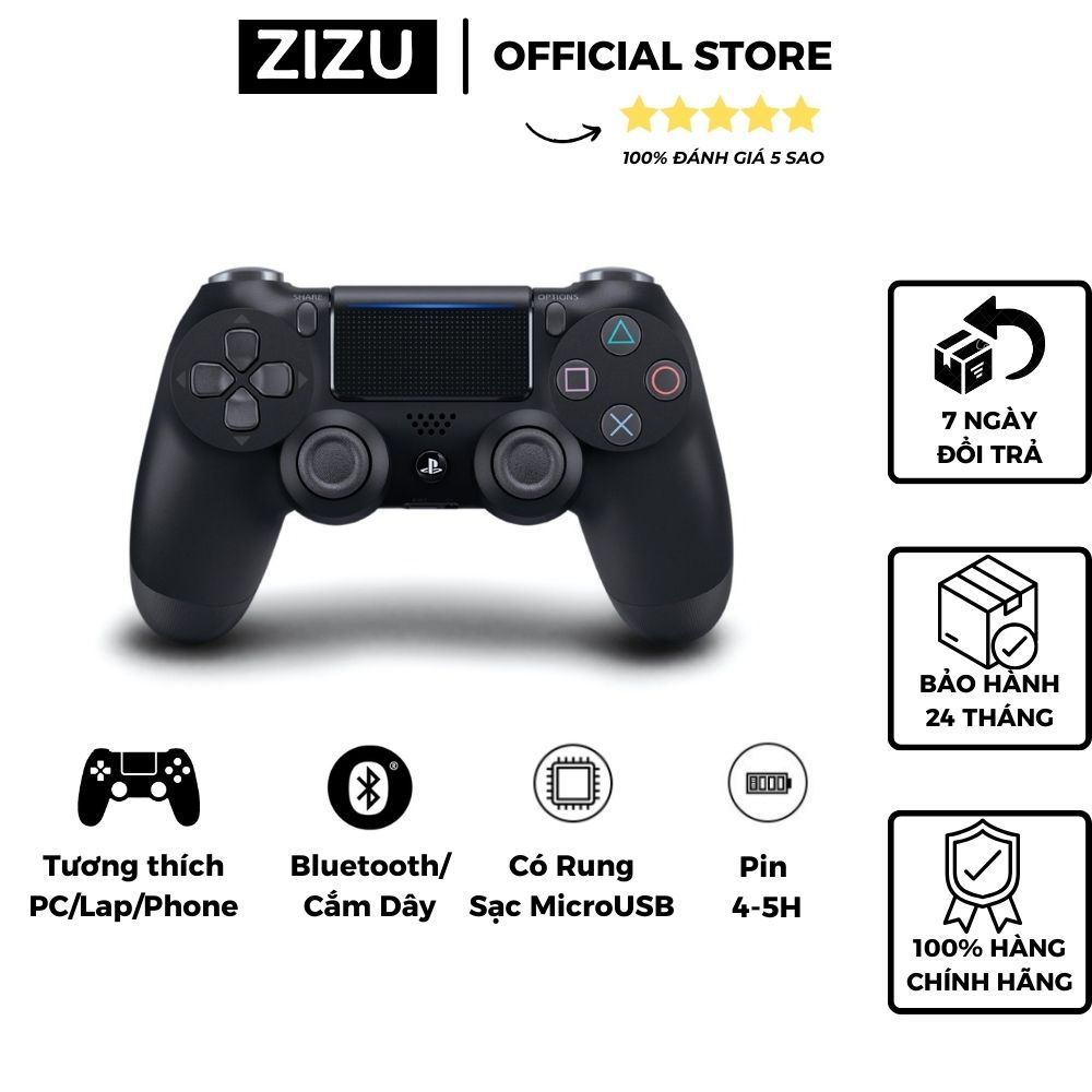 Tay cầm chơi game PS4, Kết nối đơn giản bằng Bluetooth, Tay cầm siêu ...