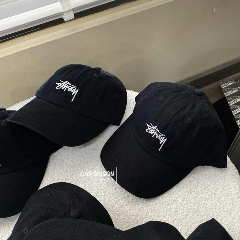 Nón lưỡi trai CAPSAIGON chất kaki thêu STUSY unisex nam và nữ phom cứng ...