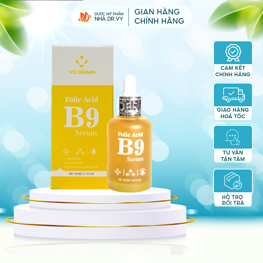 (0H 8/8 NHẬP COS88 Giảm 10%) [Chính Hãng] Serum B9 Vic Derma Folic Acid ...