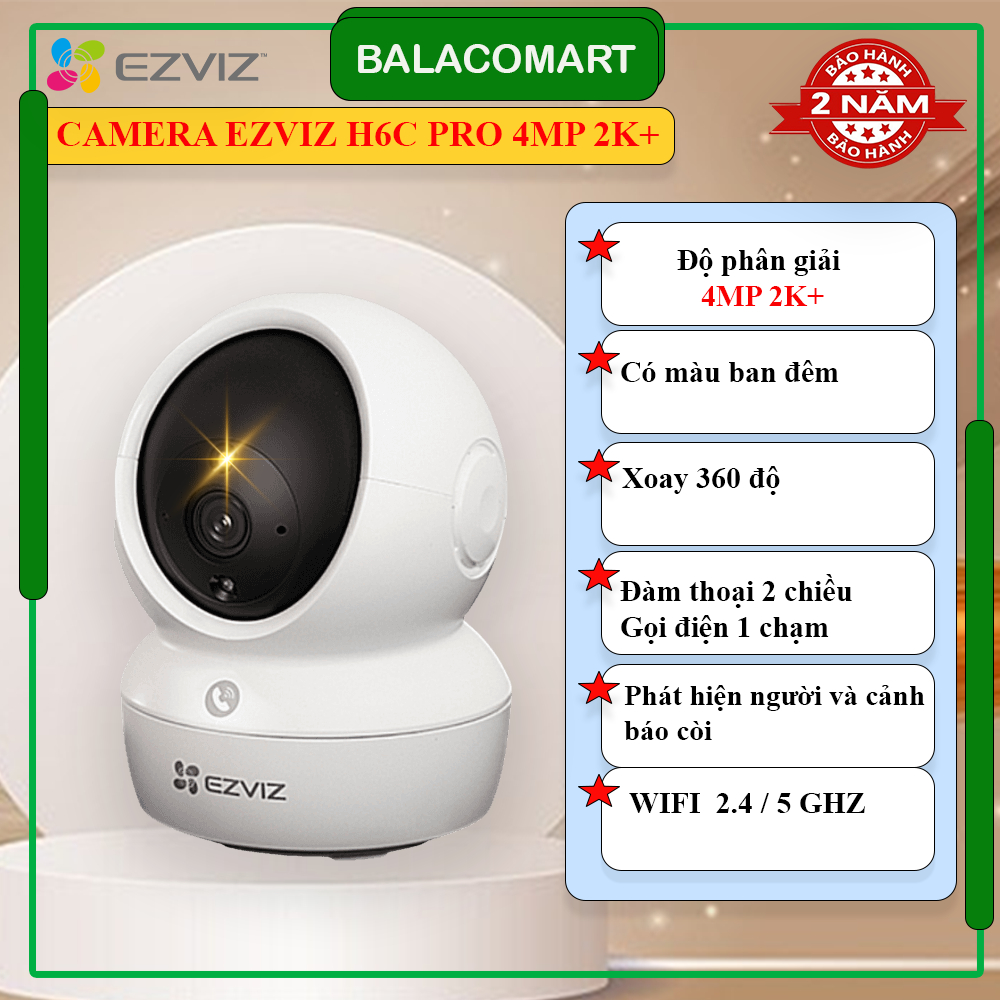 Camera Ezviz H1C, C1C-B, C6N 2MP, H6C PRO 4MP đàm thoại 2 chiều chính ...