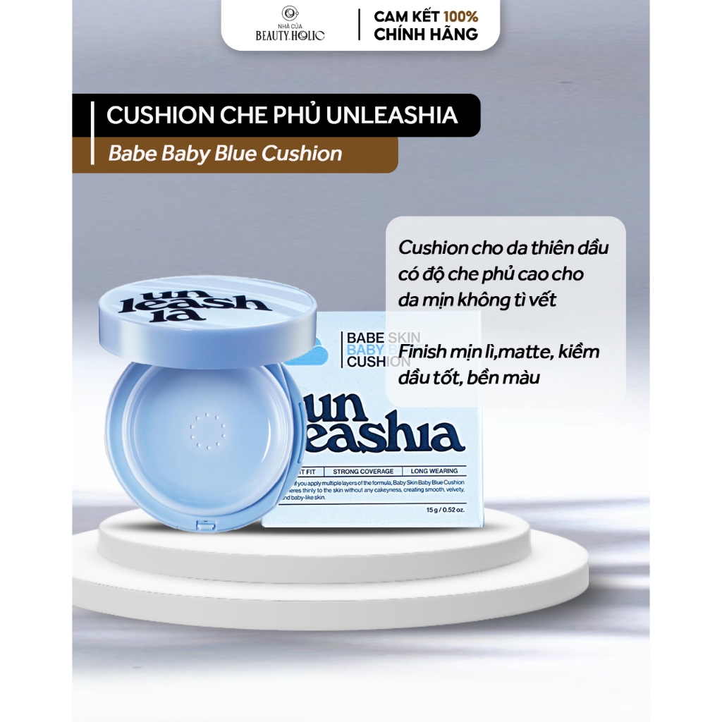 Cushion che phủ cao UNLEASHIA BABE SKIN BABY BLUE CUSHION | Shopee Việt Nam