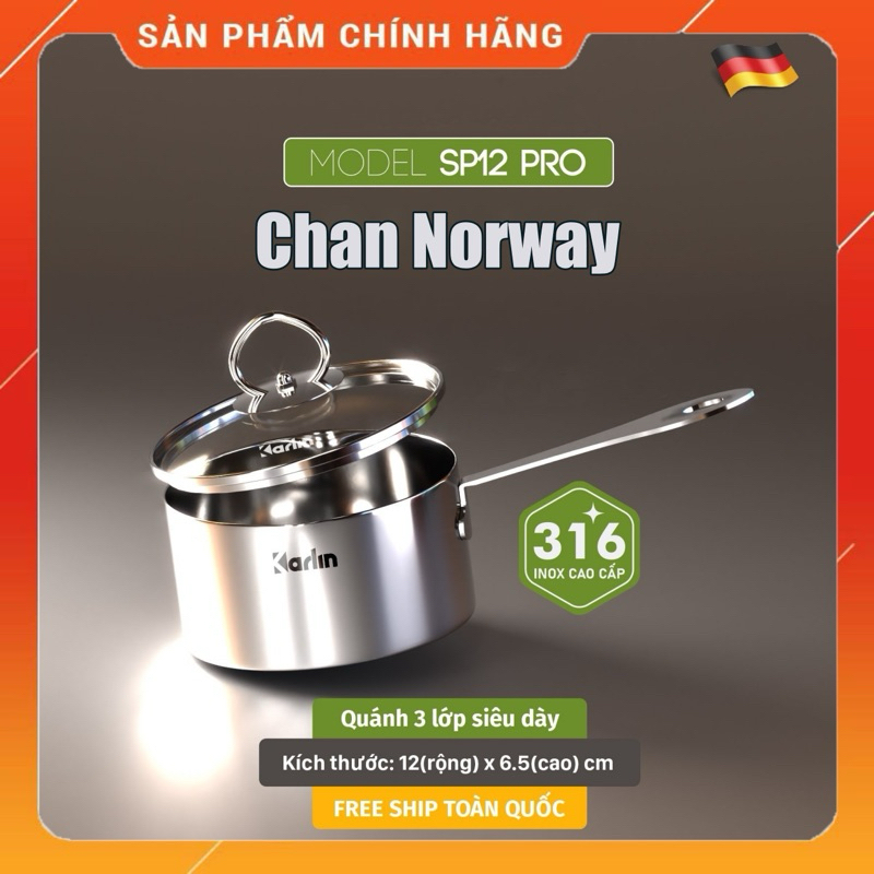 [CHÍNH HÃNG] Quánh Mini KARLIN SP12 PRO Inox 316 - Đáy 3 Lớp - Size 12cm - Thương Hiệu Đức 🇩🇪 ...