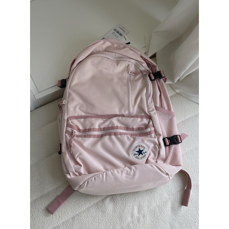 Balo Converse Straight Edge màu hồng pastel | Shopee Việt Nam
