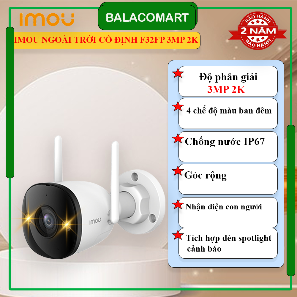 Camera IMOU F32FP 3MP có màu ban đêm | Shopee Việt Nam