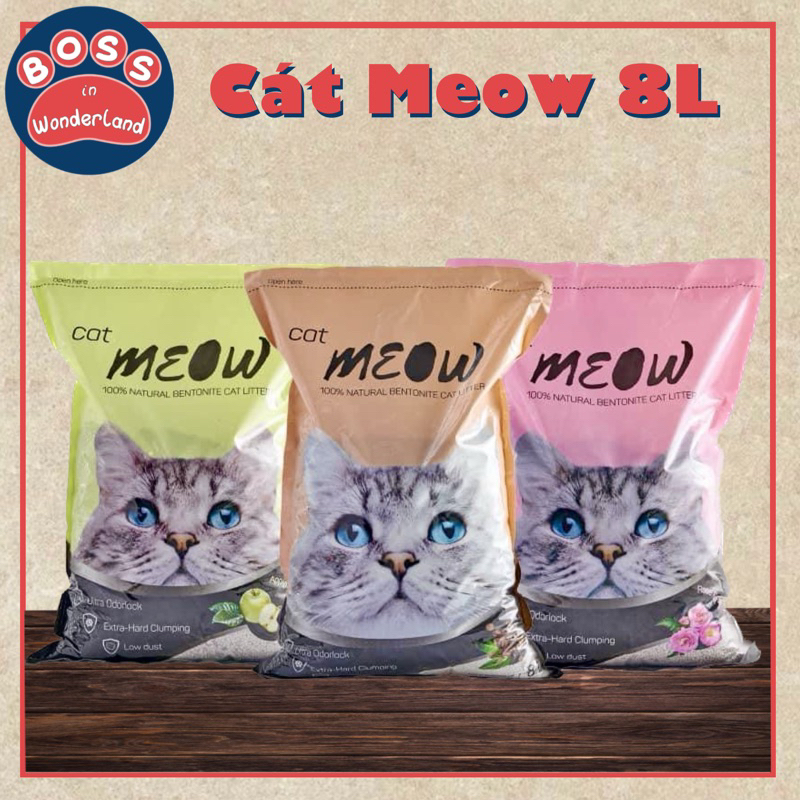 Cát vệ sinh cho mèo cat MEOW siêu vón hút | Shopee Việt Nam