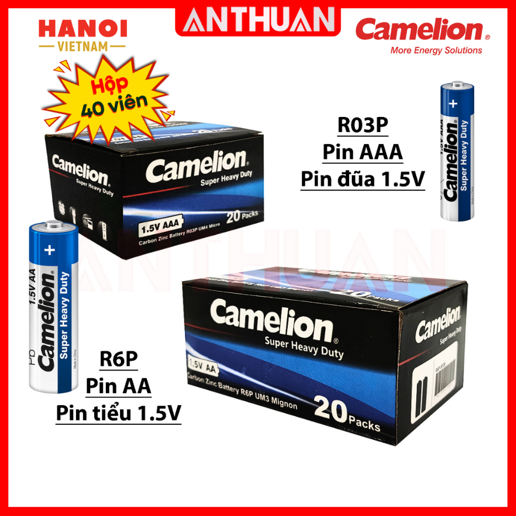 Pin Khô AA / AAA Camelion Cao Cấp - An Toàn - Bền Mạnh. Pin Tiểu / Đũa ...