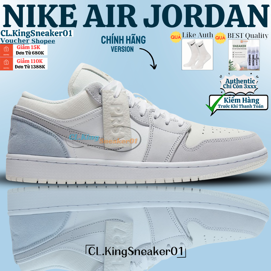 Giày Air_JD 1 Low Paris CHÍNH HÃNG - BẢN CAO CẤP NHẤT | Fullbox Đầy Đủ ...