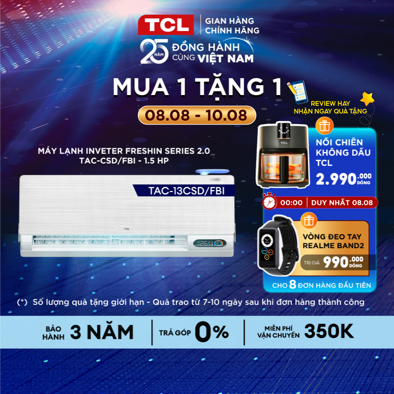 Máy lạnh Inverter TCL FreshIN series 2.0 TAC-13CSD/FBI - Máy lạnh 1,5 ...