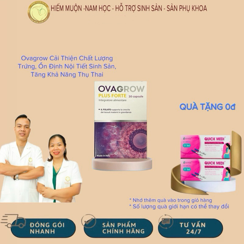 [CHÍNH HÃNG] Ova Grow Plus - Ovagrow Plus Viên uống bổ trứng, Tăng khả ...