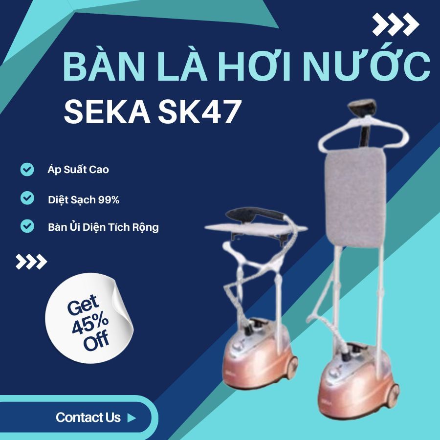 Bàn Là Cây Hơi Nước SEKA SK47 Kèm Bàn Ủi Công Suất 2000W Dễ Dàng Sử ...