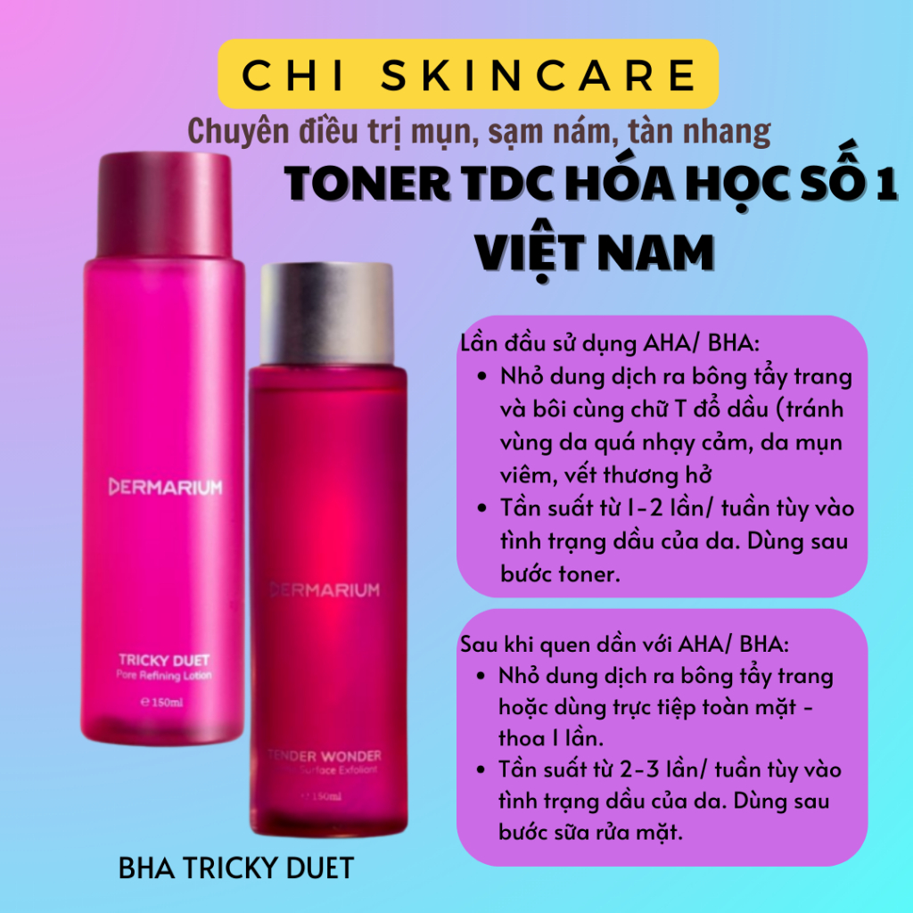 Dermarium - Tricky Duet - Toner BHA dành cho da dầu 150ML - Tiệm Cô Chi ...