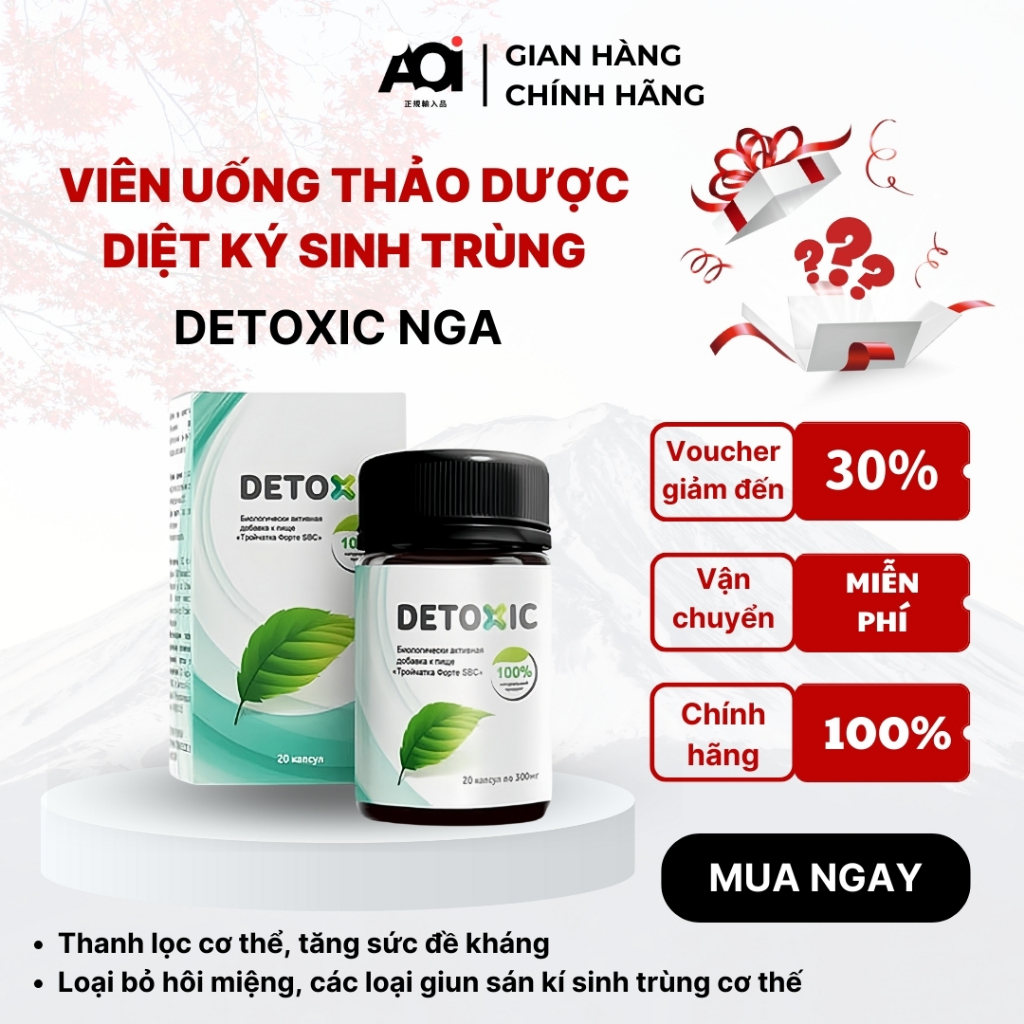 Viên Uống Thảo Dược Detoxic Nga Thải Độc Diệt Ký Sinh Trùng Loại Bỏ ...