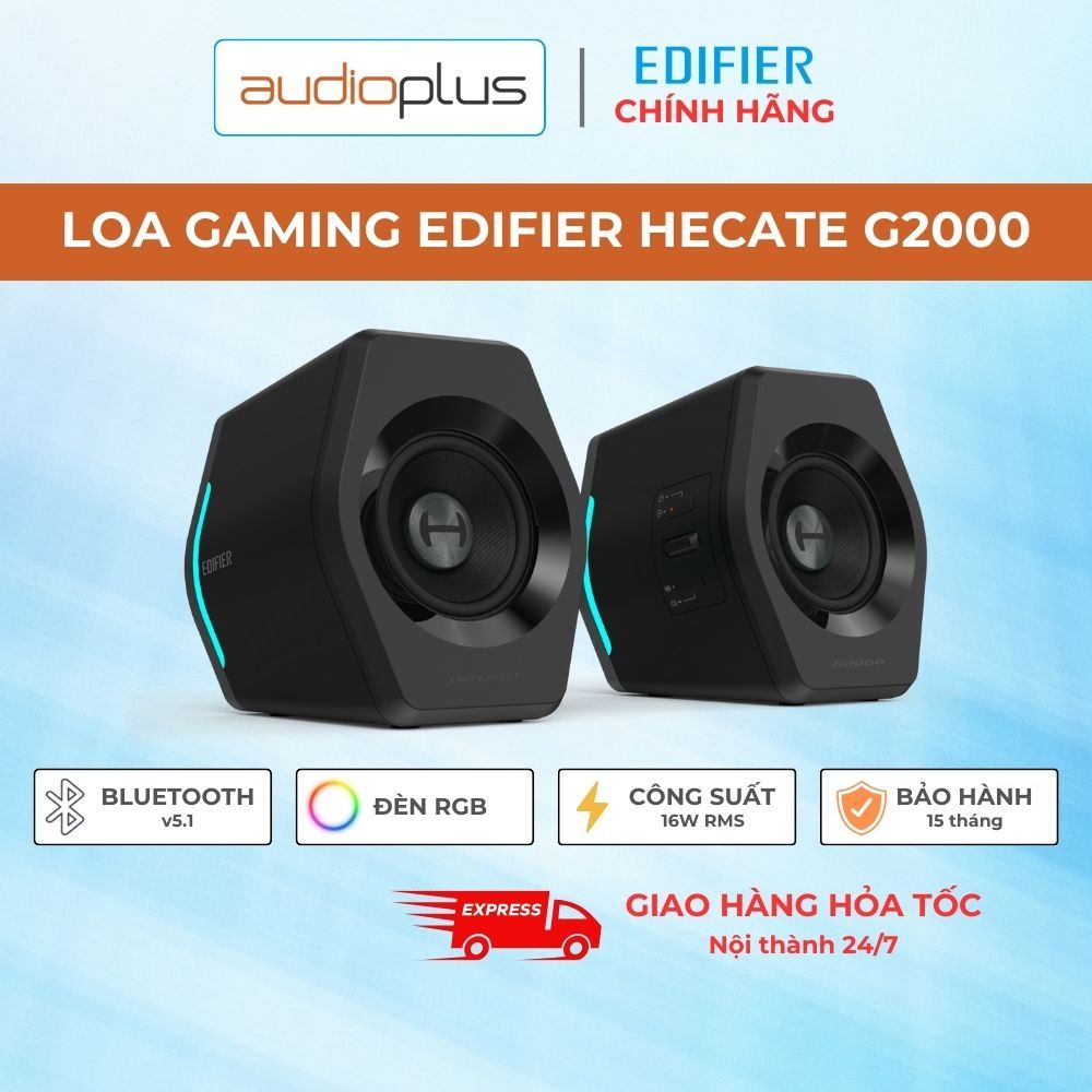 Loa Gaming không dây Edifier Hecate G2000 - Công suất 16W RMS - Đèn RGB ...