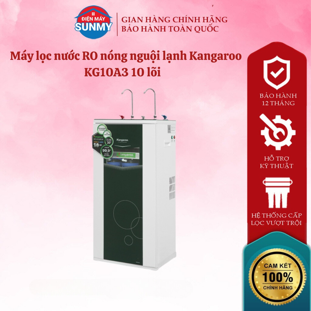 Máy lọc nước RO Kangaroo KG10A3 nóng lạnh 10 lõi - Bảo hành chính hãng ...