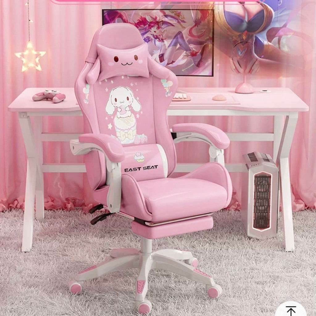 Ghế game cute dành cho con gái siêu dễ thương, ghế xoay văn phòng ...