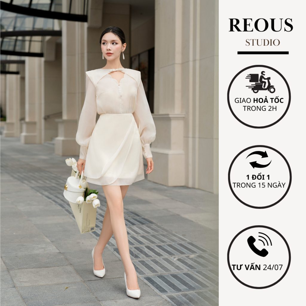 [REOUS] Set thiết kế vải tơ tay bồng điệu đà Lana Set | Shopee Việt Nam