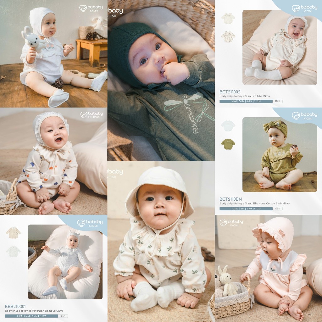 Bu Baby Body Bodychip Dài Tay Cho Bé Trai Và Bé Gái Nhiều Mẫu Xinh Yêu ...