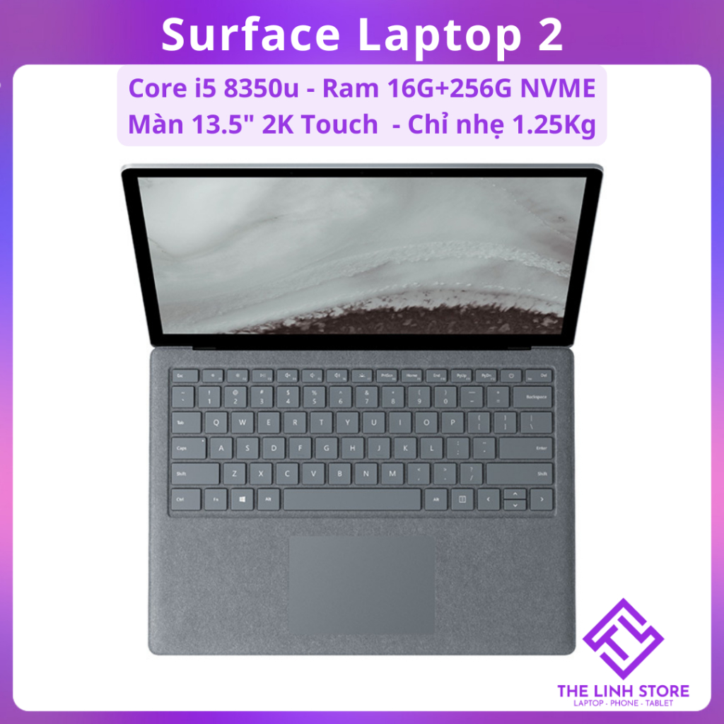 Laptop Surface Laptop 2 màn 13.5 2K cảm ứng - Core i5 8350u ram 16G ...