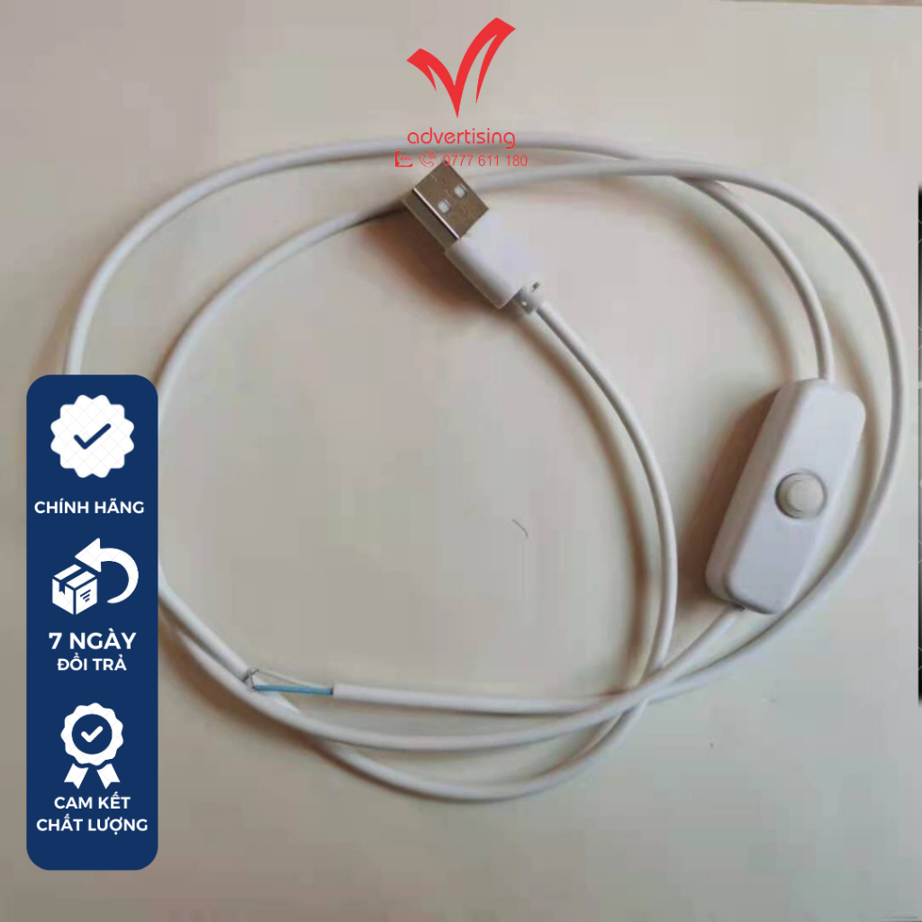 Dây nối công tắc đầu cắm USB - Dây cáp công tắc kết nối USB cho đèn led ...