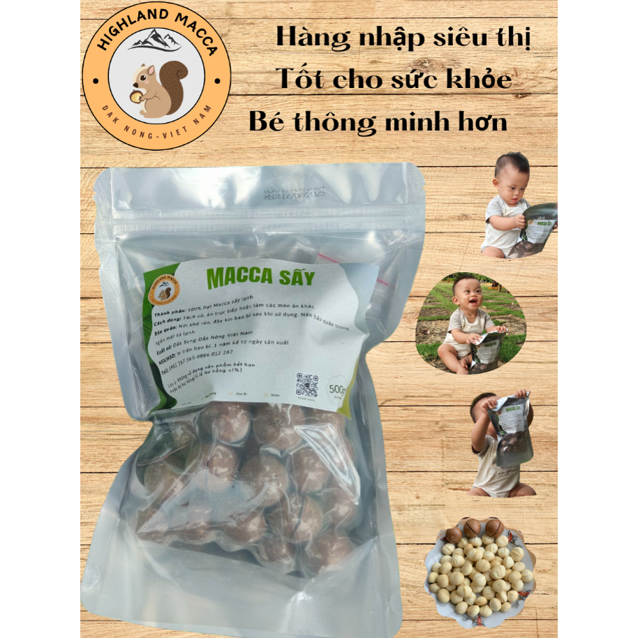 [Rẻ nhất] 1kg Macca size Vip 28-32mm túi Zip 2 túi/1kg _ Hạt Macca Đắk ...