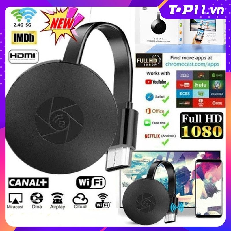 Chrome Cast G2 4K Hdmi không dây DÀI Cast AnyCast Hdmi De Tv Mirascreen ...
