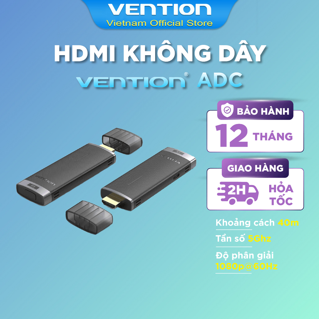 Bộ truyền hình ảnh HDMI không dây VENTION ADC 1080P@60Hz (Transmitter ...