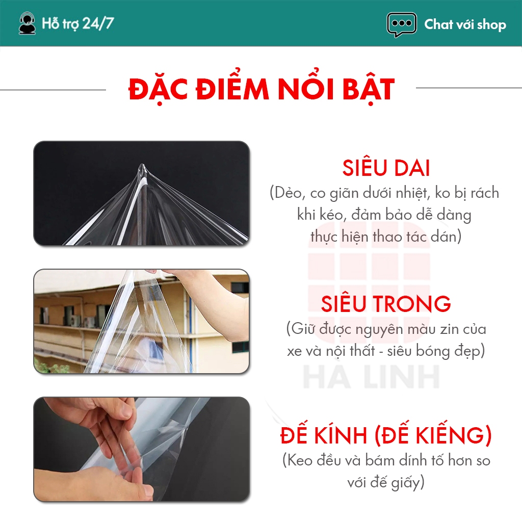 Decal nilon trong suốt dán laptop chống trầy, decan trong suốt dán xe ...