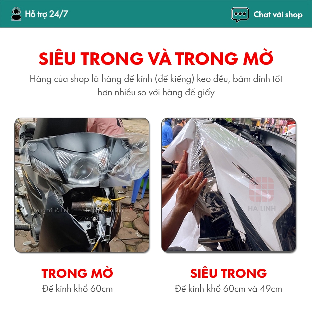 Decal nilon trong suốt dán laptop chống trầy, decan trong suốt dán xe ...