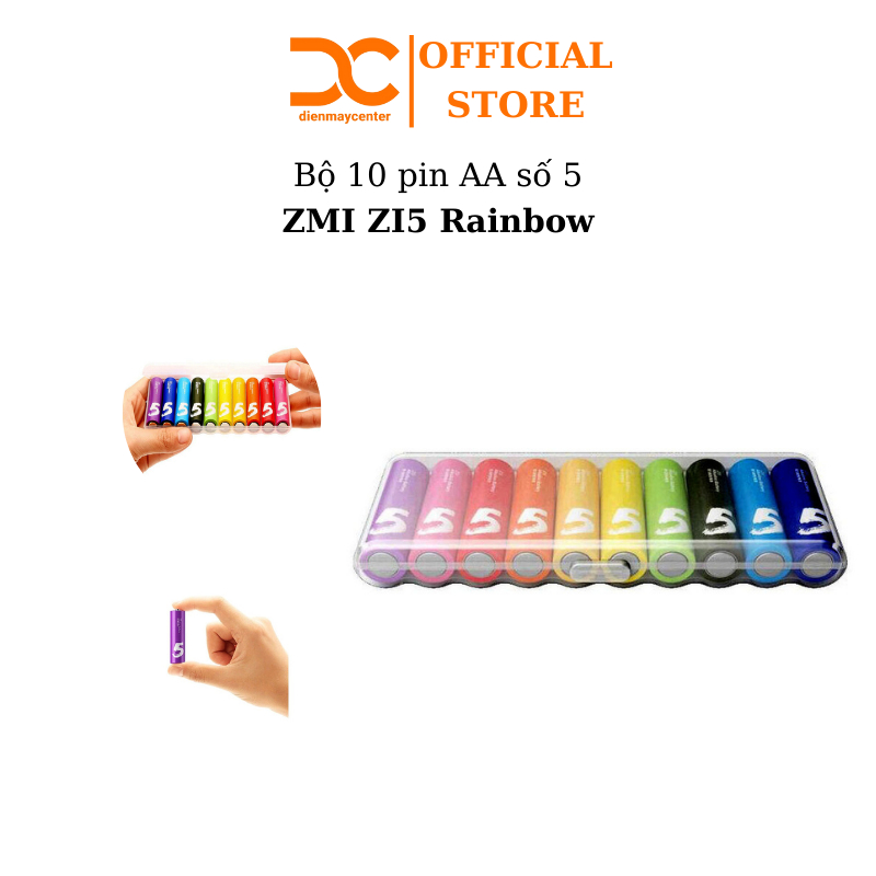 Pin cầu vồng ZMI ZI5 hộp 10 viên | Shopee Việt Nam
