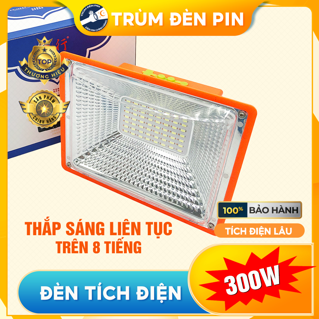 Đèn tích điện siêu sáng 300w YUXING 878 3 chế độ sáng có cổng usb sạc ...