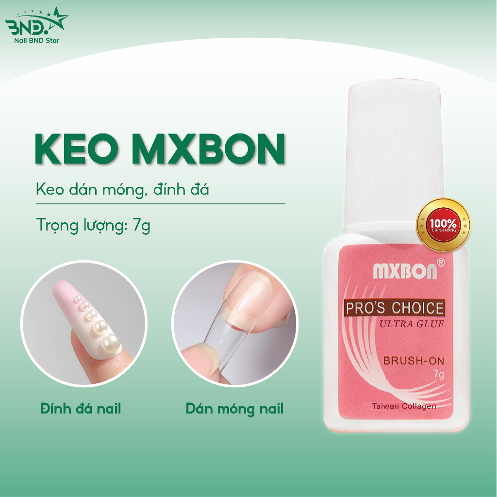 Combo 3 chai Keo Mxbon - Keo dán móng giả Mxbon chính hãng (7g) Nailbnd ...