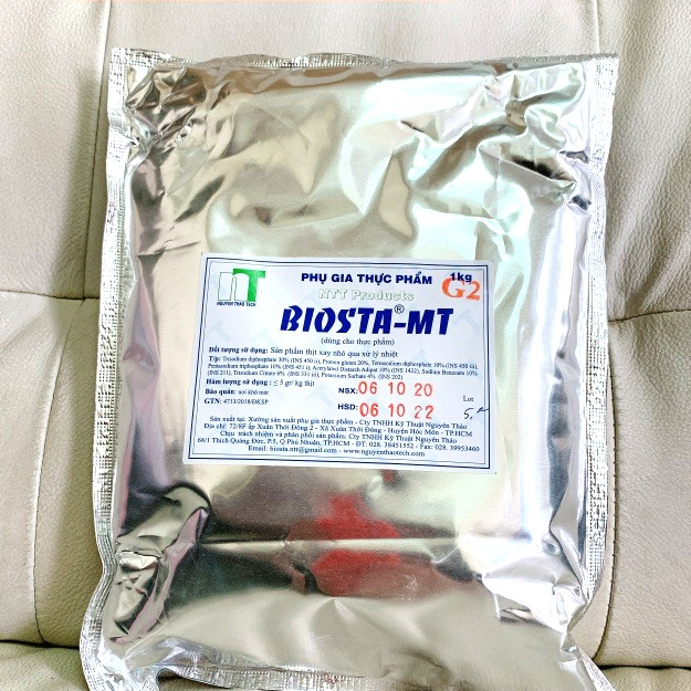 BIOSTA- G2 Nguyên Thảo- Phụ gia làm giò chả, chả lụa - Gói 1kg. Tạo giòn dai cho giò chả, xúc ...