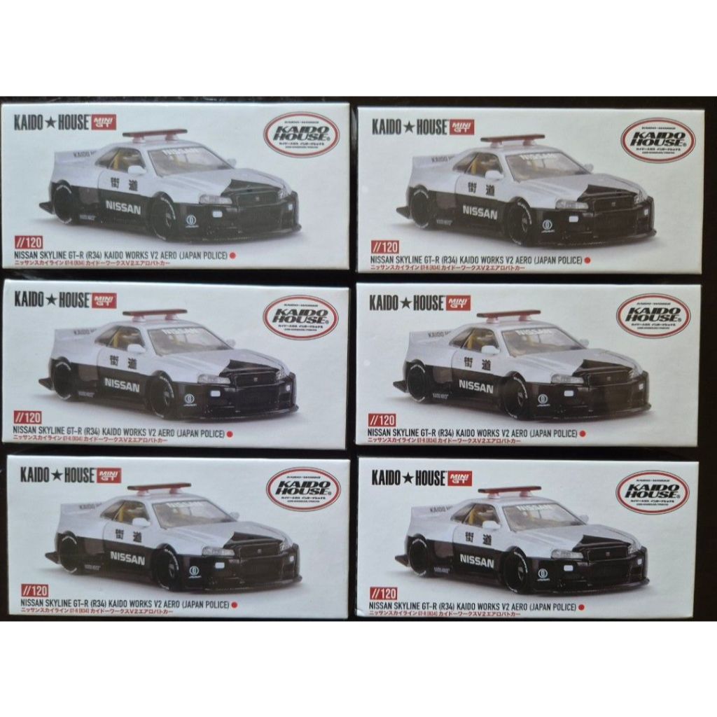 Mô hình xe Nissan Skyline GT-R R34 KAIDO WORKS V2 AERO Japan Police ...