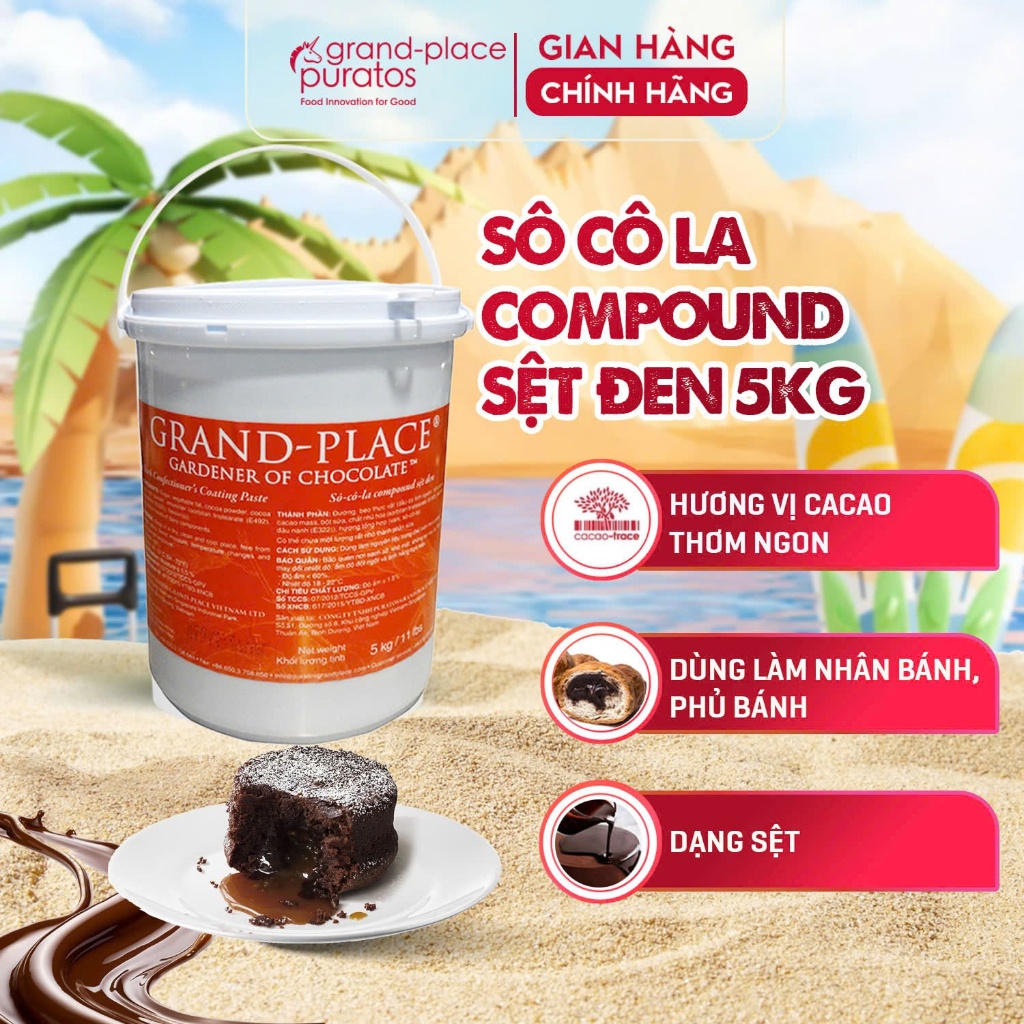 [Mã BMLTB200 giảm đến 100K đơn 499K] Socola Compound Sệt Đen Puratos ...