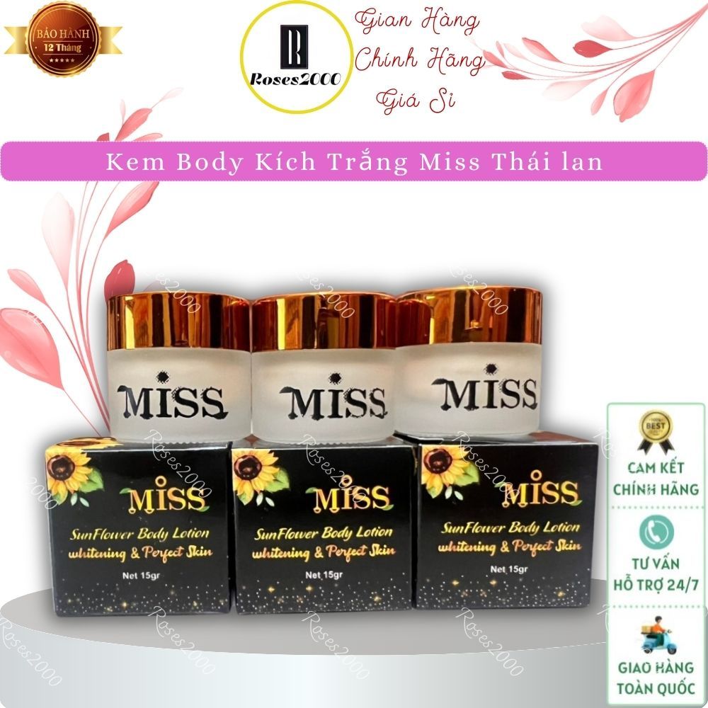 Kem Face Miss Thái Lan CHÍNH HÃNG Dưỡng Trắng Đẹp Da 15g ( Hàng Chuẩn ...