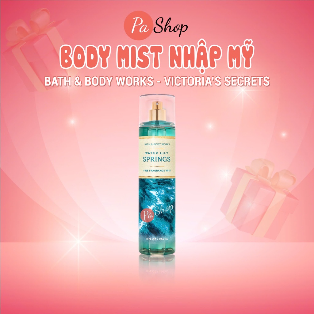 Body mist Water Lily Spring xịt thơm toàn thân | Shopee Việt Nam