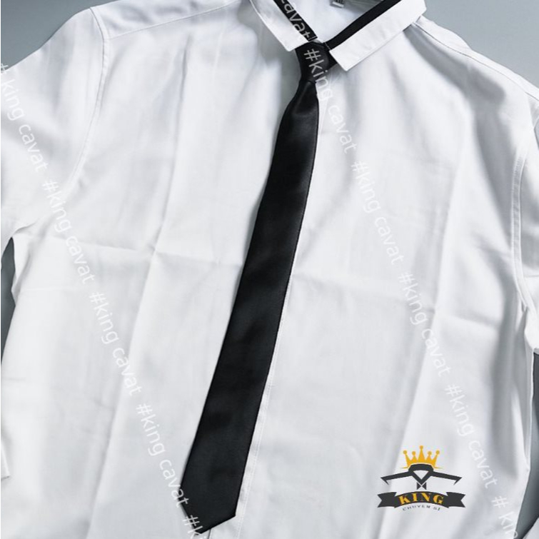 Cà vạt nam KING cavat thắt sẵn bản nhỏ 5cm và bản lớn 8cm lụa cao cấp đồng phục công sở C0156 ...