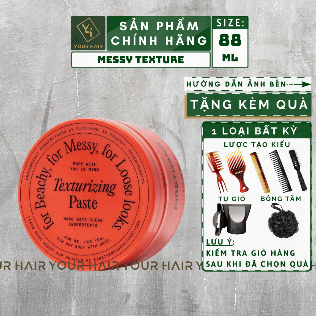 Sáp tạo kiểu Firsthand Supply TEXTURIZING PASTE - 88ml | Shopee Việt Nam