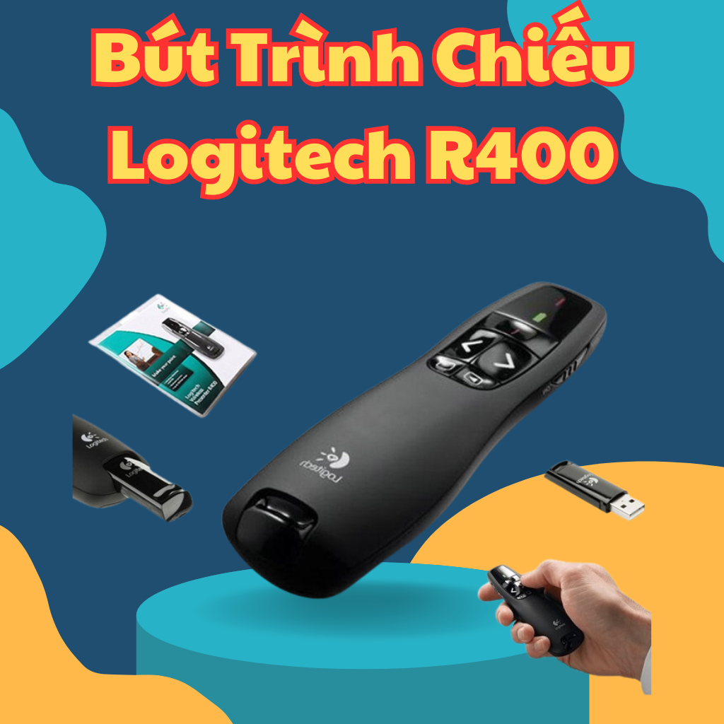 Bút Trình Chiếu Logitech R400 Cao Cấp Chính Hãng, Tặng Kèm Pin Và Bao ...