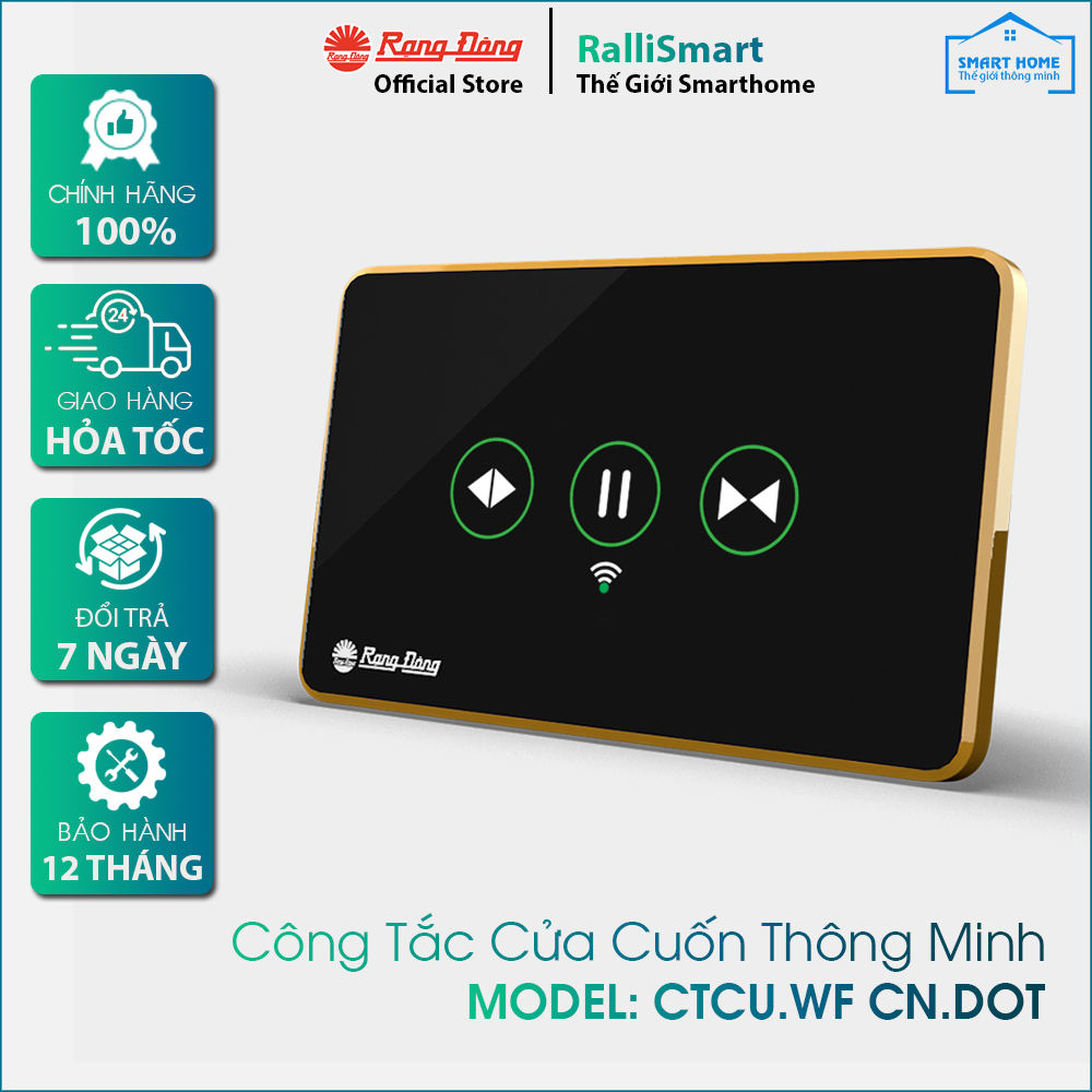 Công Tắc Cửa Cuốn Rạng Đông - Công Tắc Điều Khiển Cửa Cuốn Wifi Thông Minh Ralli - CTCU.WF CN ...