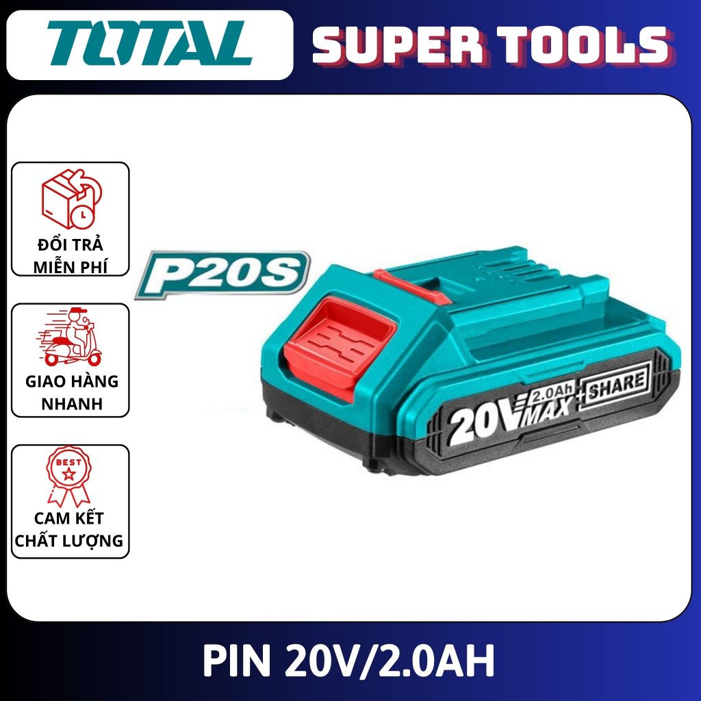 TOTAL Pin 20V P20S TFBLI20011 | Shopee Việt Nam