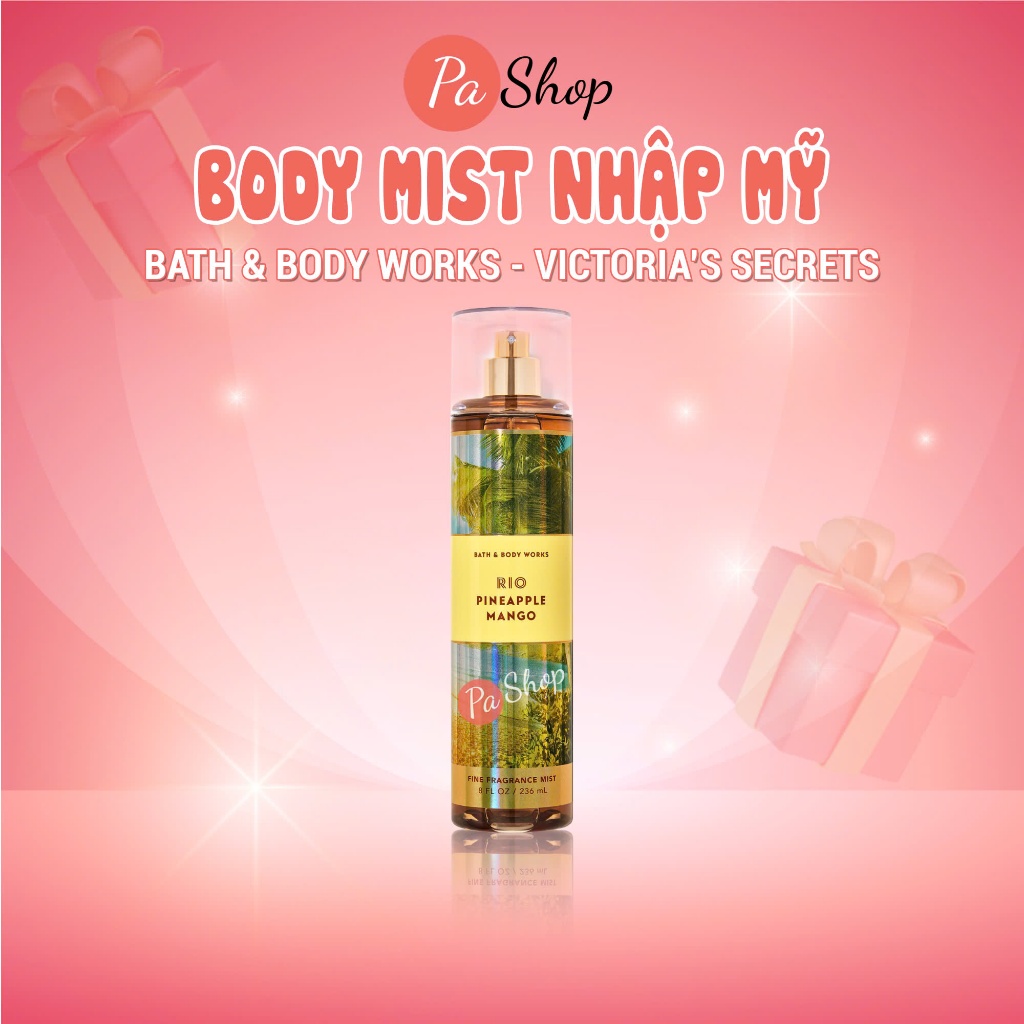Body mist Rio Pineapple Mango xịt thơm toàn thân | Shopee Việt Nam