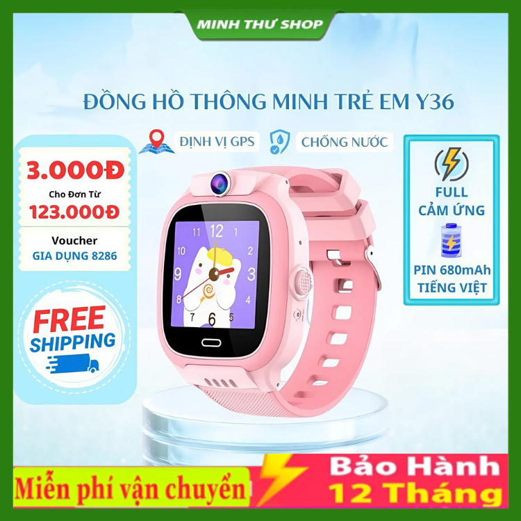 Đồng Hồ Thông Minh Y36, Y31 , Y92 , Q12 Lắp Sim Nghe Gọi video, Định Vị Cảnh Báo Chống Nước Có ...