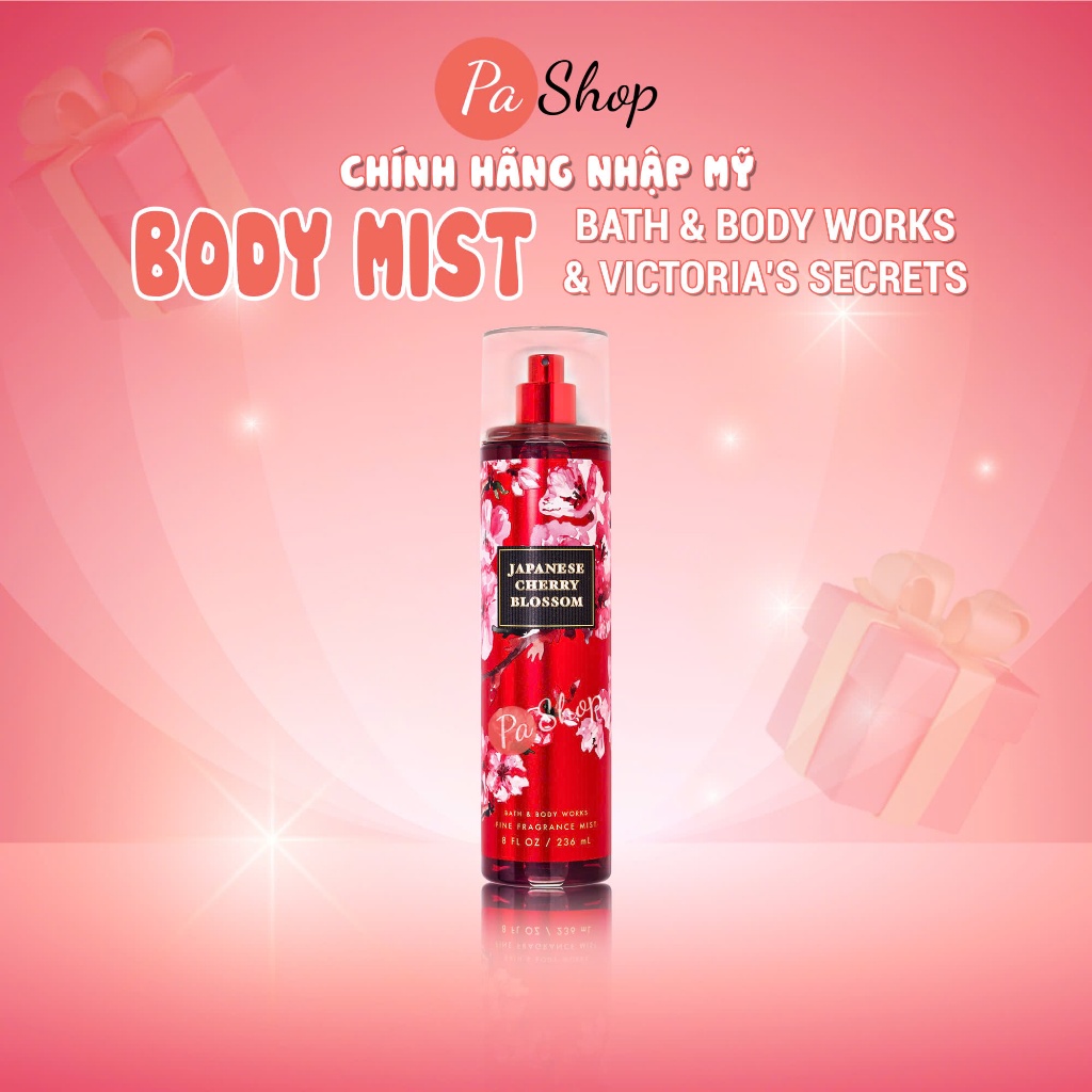 Body mist Japanese Cherry Blossom xịt thơm toàn thân | Shopee Việt Nam