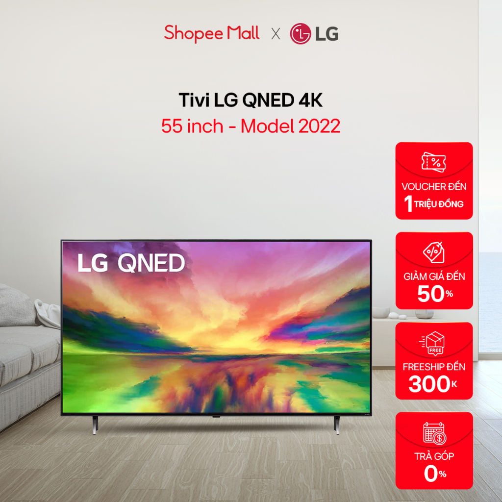 [Shopee - Lắp đặt 0Đ HN HCM] Smart QNED Tivi LG 55 inch 4K 55QNED80TSA ...